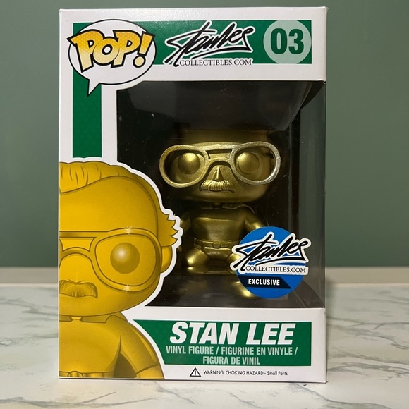 Toys | Nycc 215 Gold Pop Funk Vinyl Stan Lee Exclusive Never Opened ...
